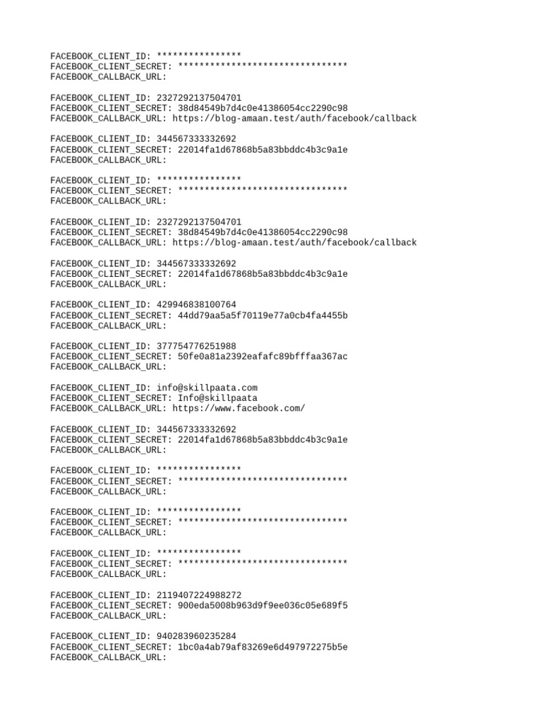 Facebook INFO FOUND | PDF