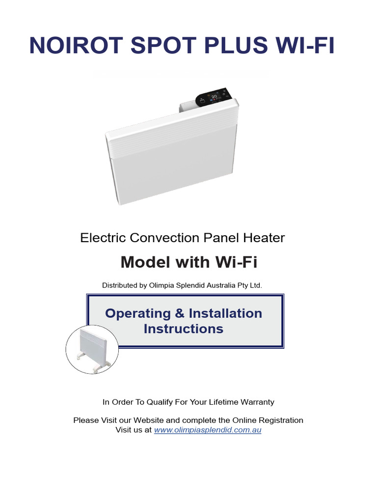Spot Plus Wifi Manual | PDF | Bathroom | Equipment