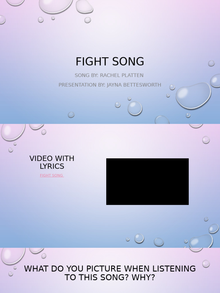 Fight Song Analysis & Interpretation | PDF