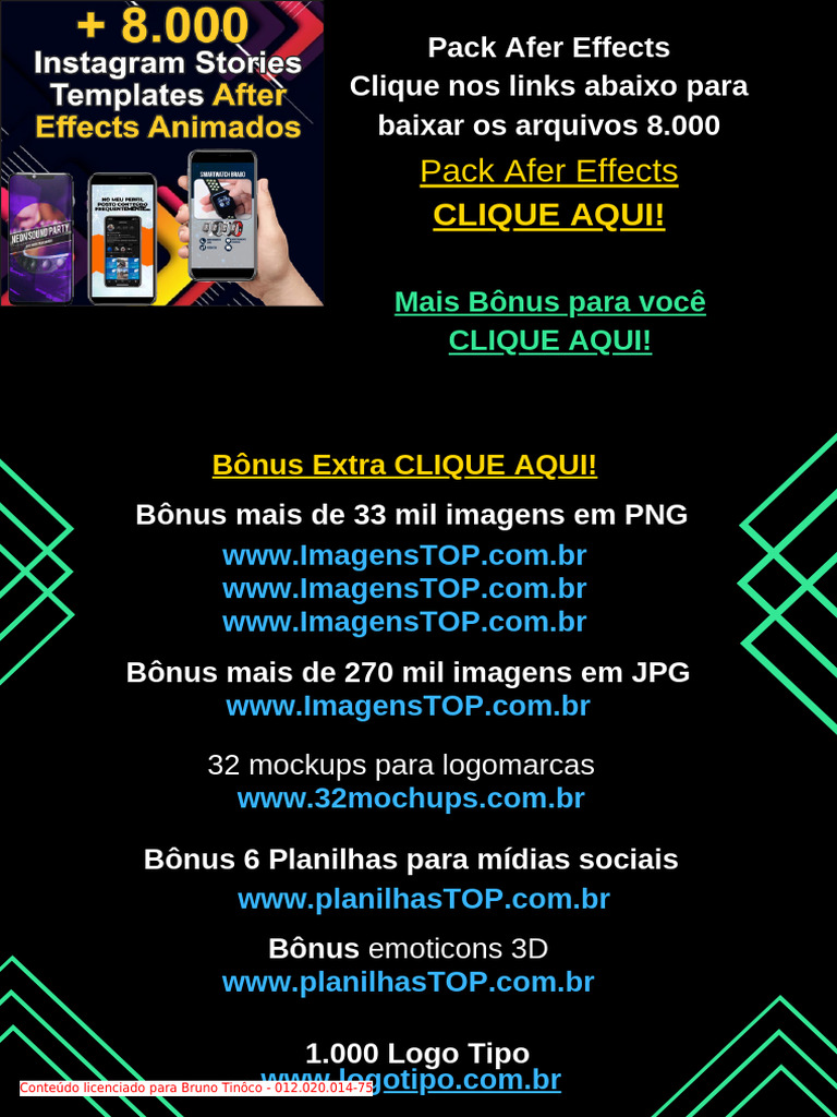Pack After Effects e Recursos Grátis | PDF