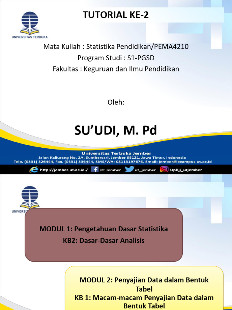 2 PPT Pertemuan Ke-2 - Statistika | PDF