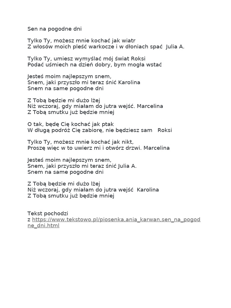 Sen Na Pogodne Dni 4 | PDF