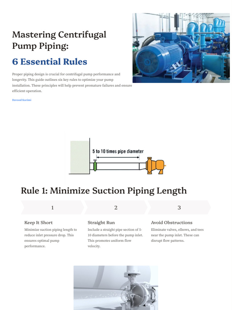 Mastering Centrifugal Pump Piping | PDF | Pump | Energy Technology