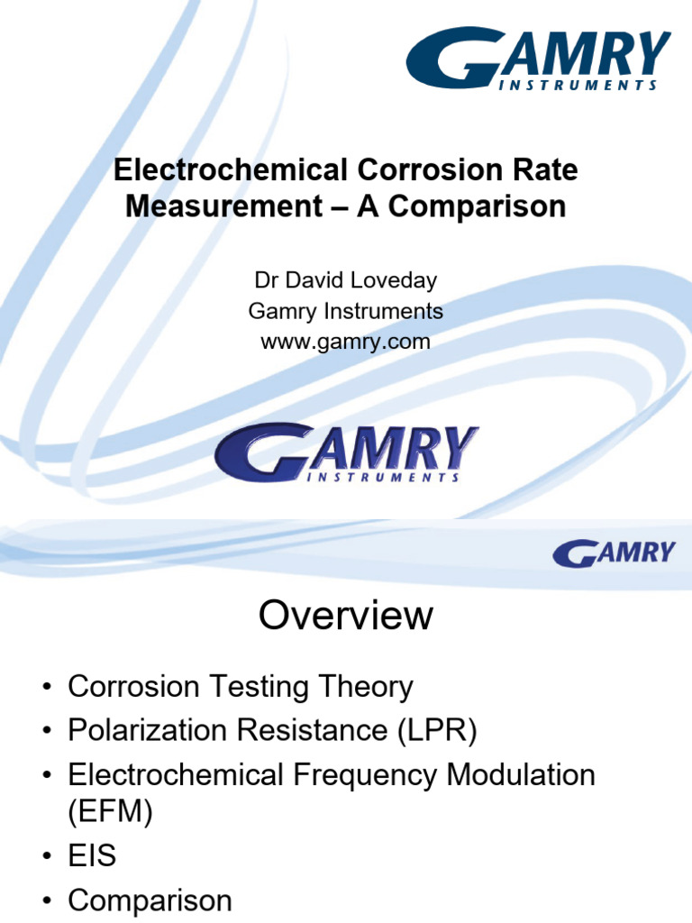 Corrosion Rate Measurement Techniques | PDF | Redox | Electrochemistry