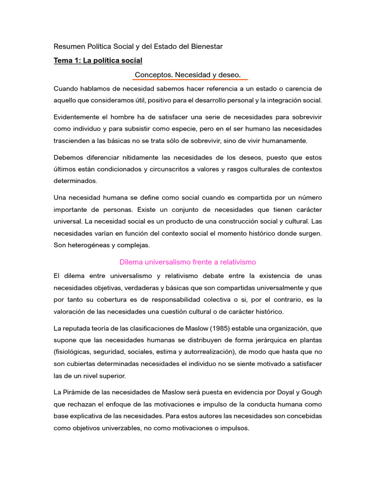 Resumen Tema 1 | PDF