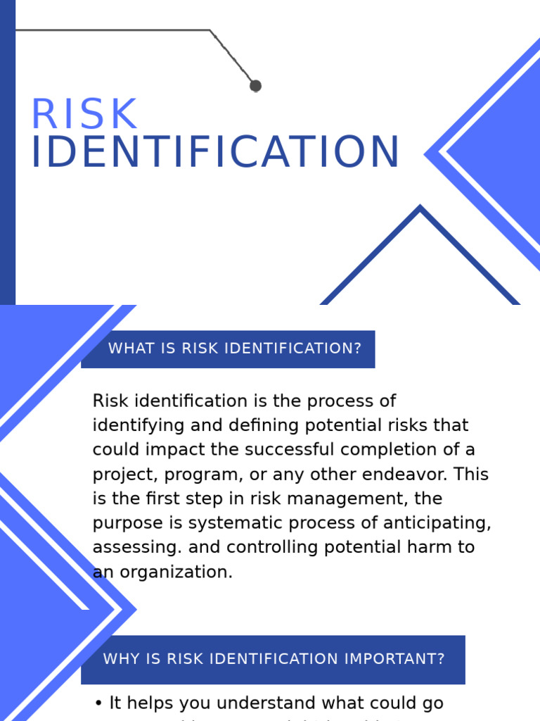 Understanding Risk Identification Process | PDF | Risk | Risk Assessment