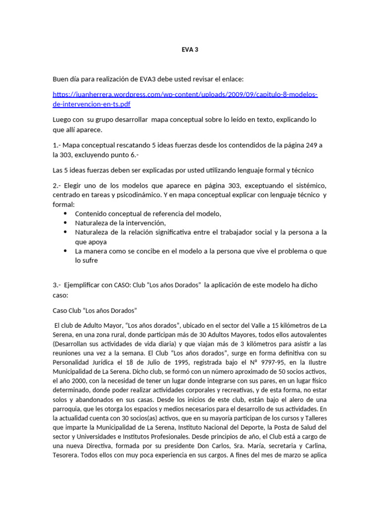 Instrucciones EVA3 | PDF