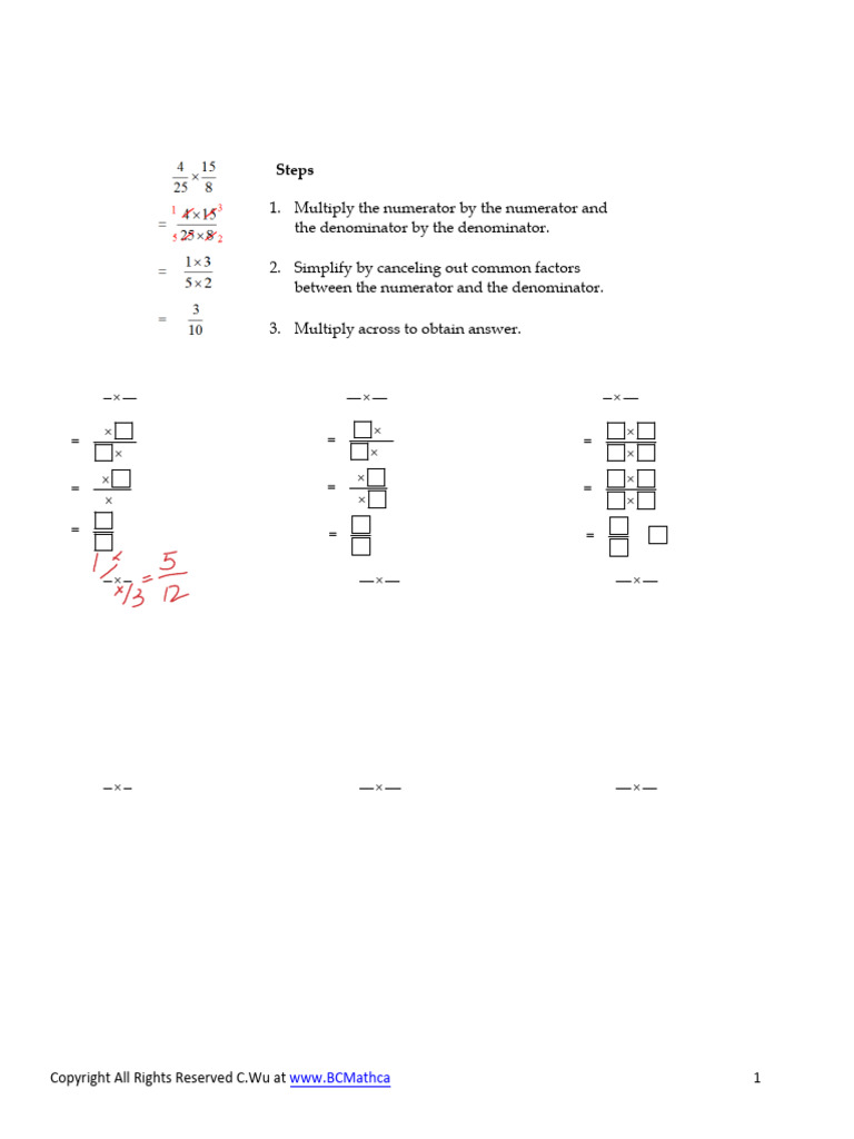 Chapter 2 - Fraction and BEDMAS | PDF | Mathematical Notation | Mathematical Concepts