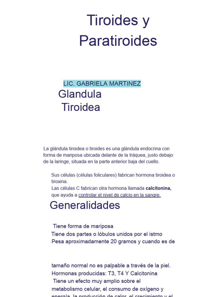 Tiroides y Paratiroides | PDF | Glándula suprarrenal | Tiroides