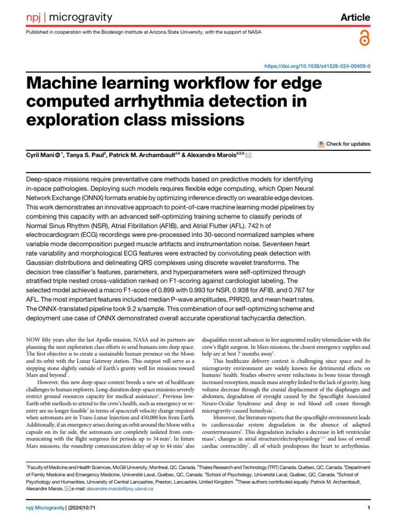 Mani2024 - Machine Learning Workflow For Edge Computed Arrhythmia ...