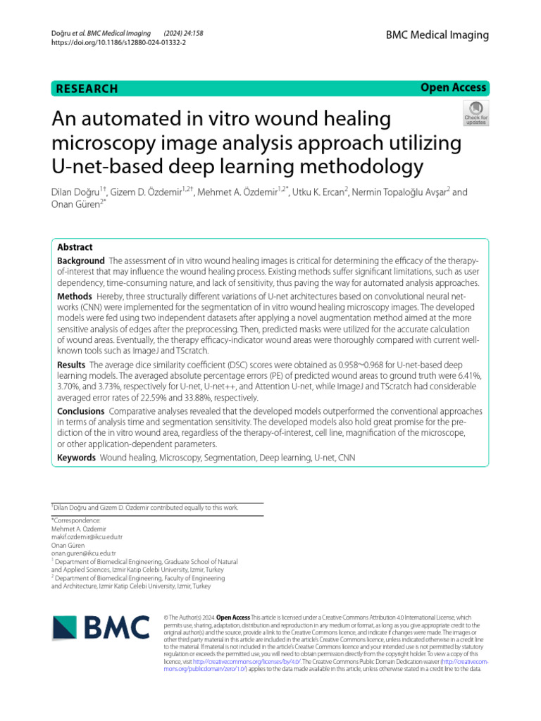 Dogru2024 - An Automated in Vitro Wound Healing Microscopy Image ...