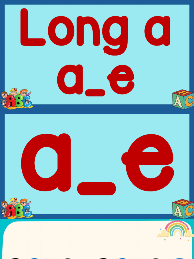 Long A A e Practice Reading | PDF | Language Arts & Discipline