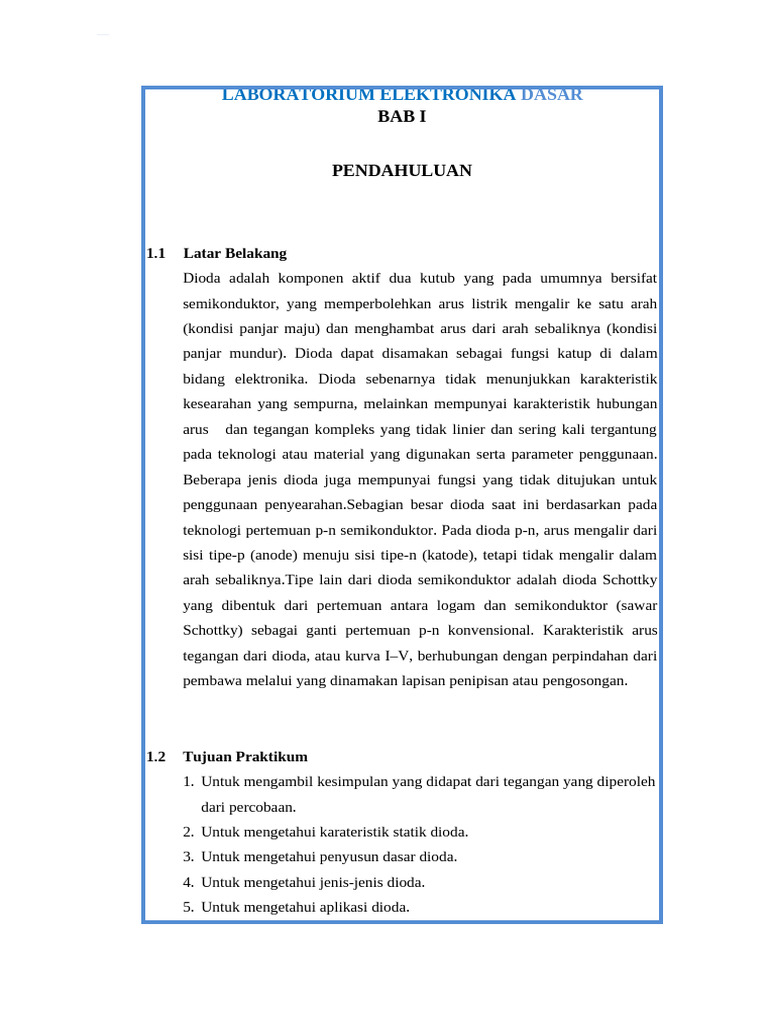 Karakteristik Dioda dan LED | PDF