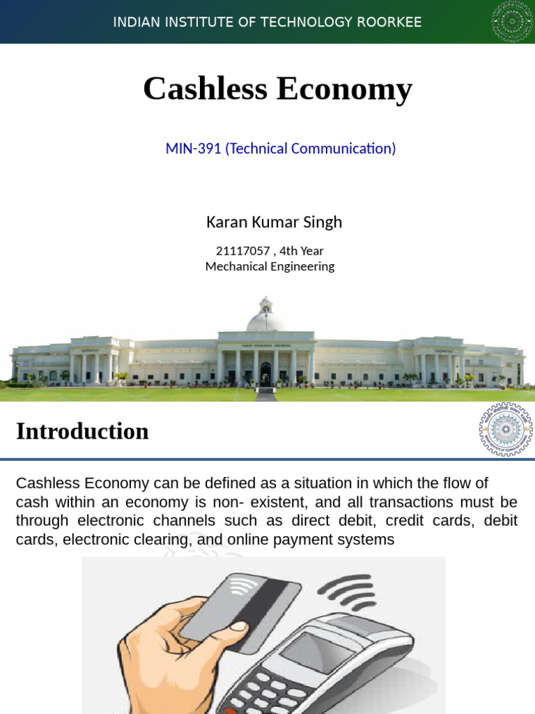 Cashless Economy | PDF | Debit Card | Payments