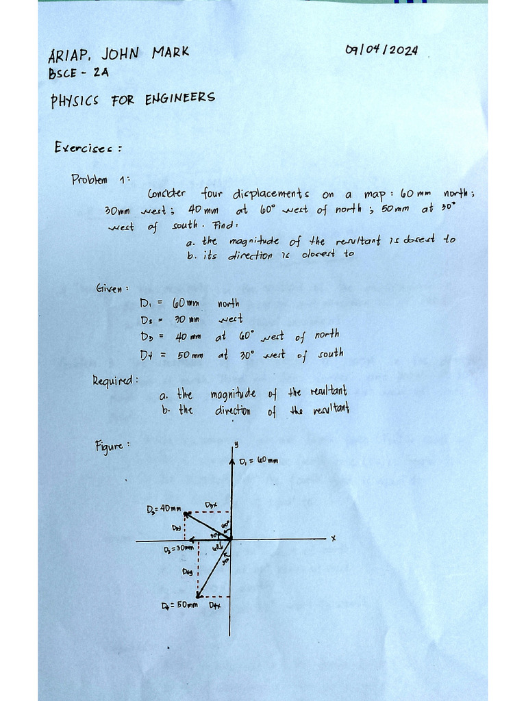 Physics in Engineering Exercise | PDF