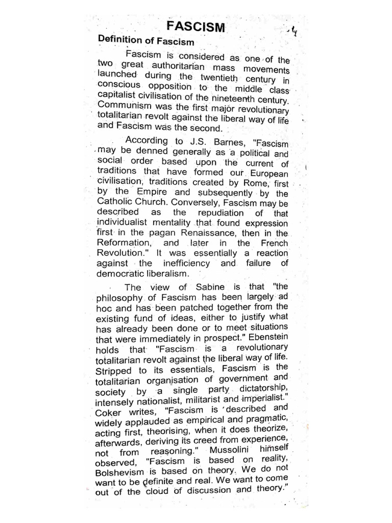 Fascism | PDF
