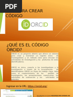 Manual - Generar y Registrar El Codigo Orcid 2024 | PDF