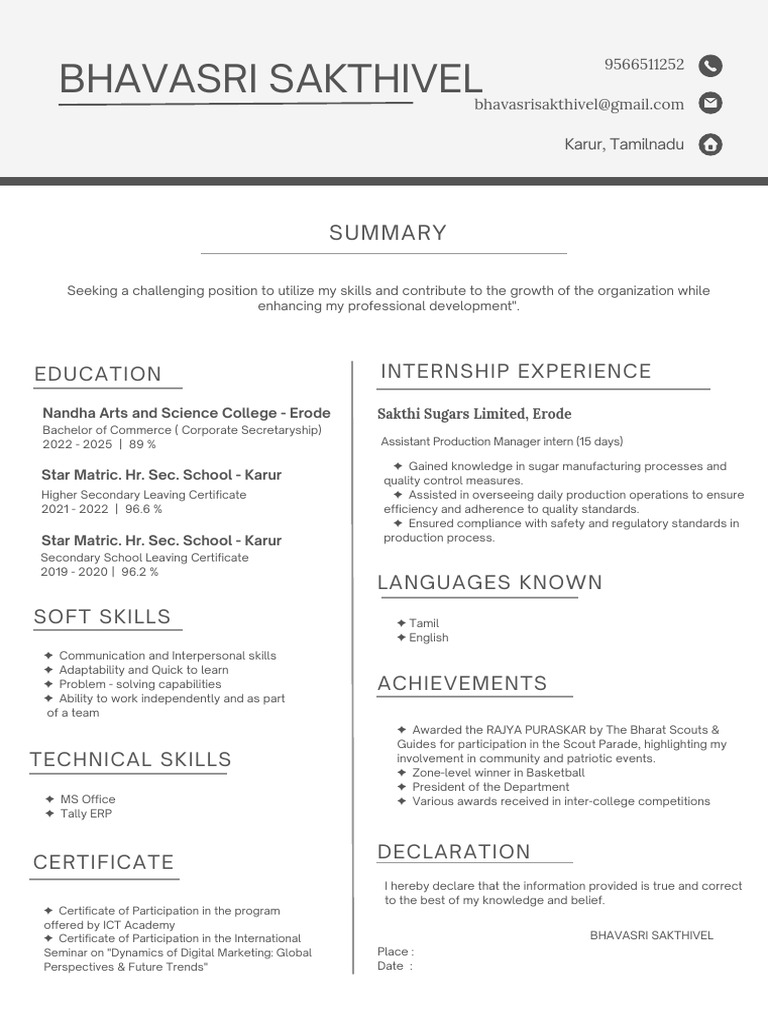 Gray and White Simple Clean Resume - 20241116 - 165257 - 0000 | PDF