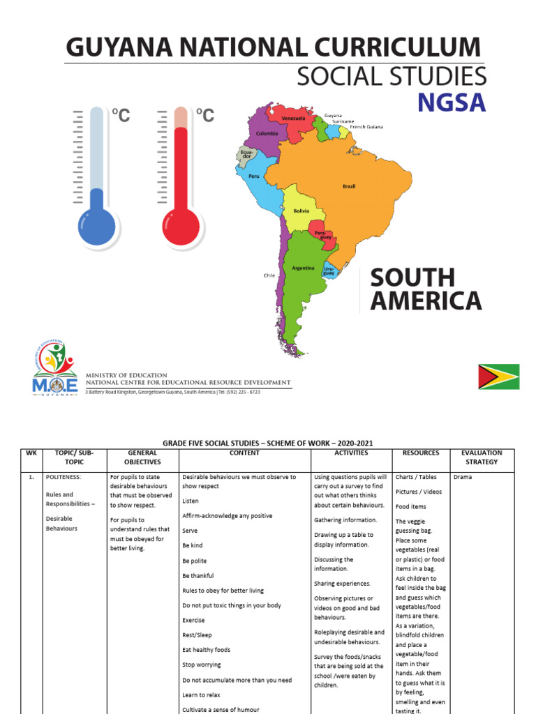 Grade 5 Social Studies Curriculum Guide | PDF | Christmas | Savanna