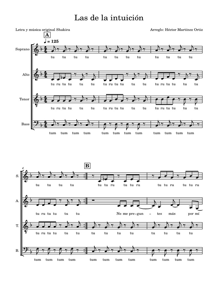 Las de La Intuición | PDF | Canciones escritas