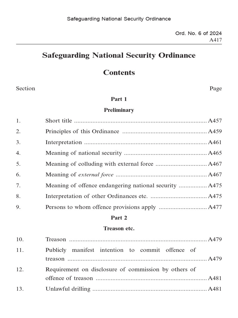 GLD - Eng - Ord. 6 of 2024 - Safeguarding National Security Ordinance ...