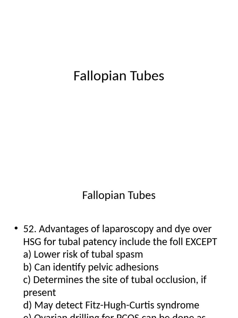 Fallopian Tubes | PDF