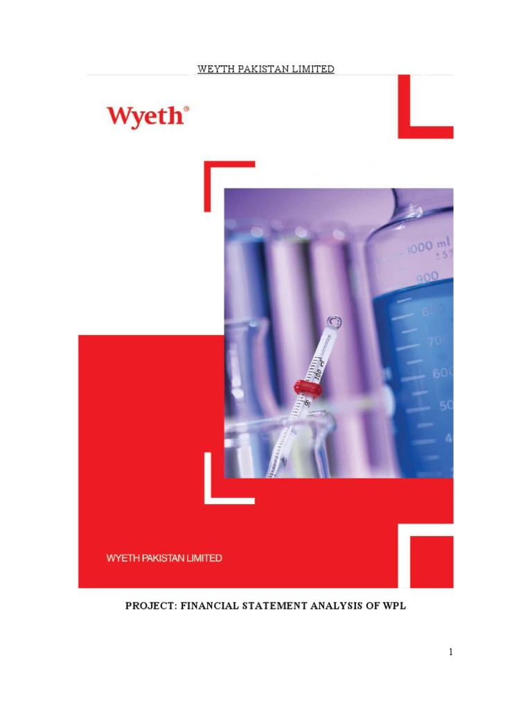 Weyth Pakistan Limited: Project: Financial Statement Analysis of WPL | PDF | Yield (Finance ...