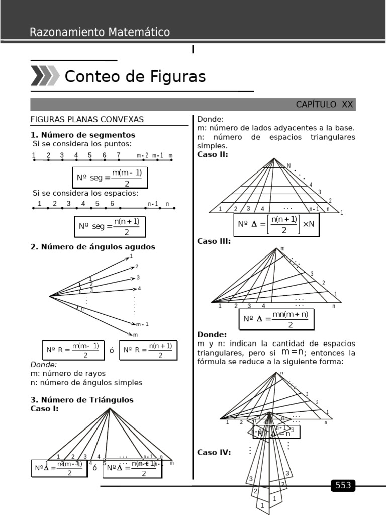 Conteo de Figuras | PDF | Geometría del plano euclidiano | Geometría Convexa