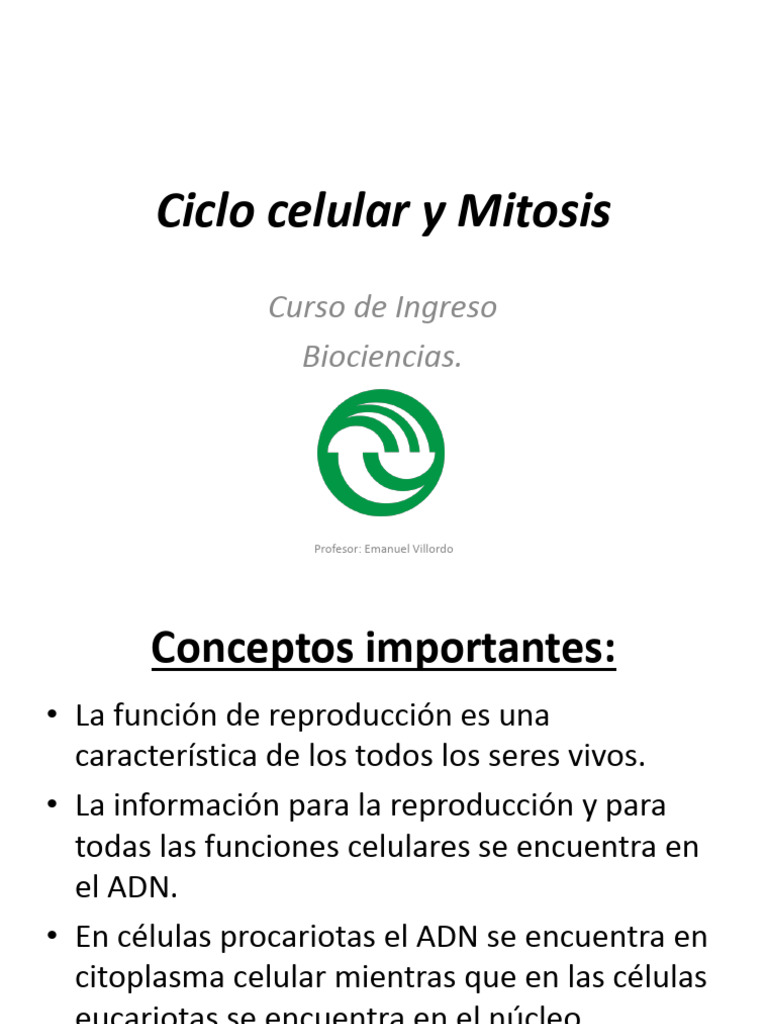 Ciclo Celular y Mitosis | PDF | Mitosis | Biología Celular)