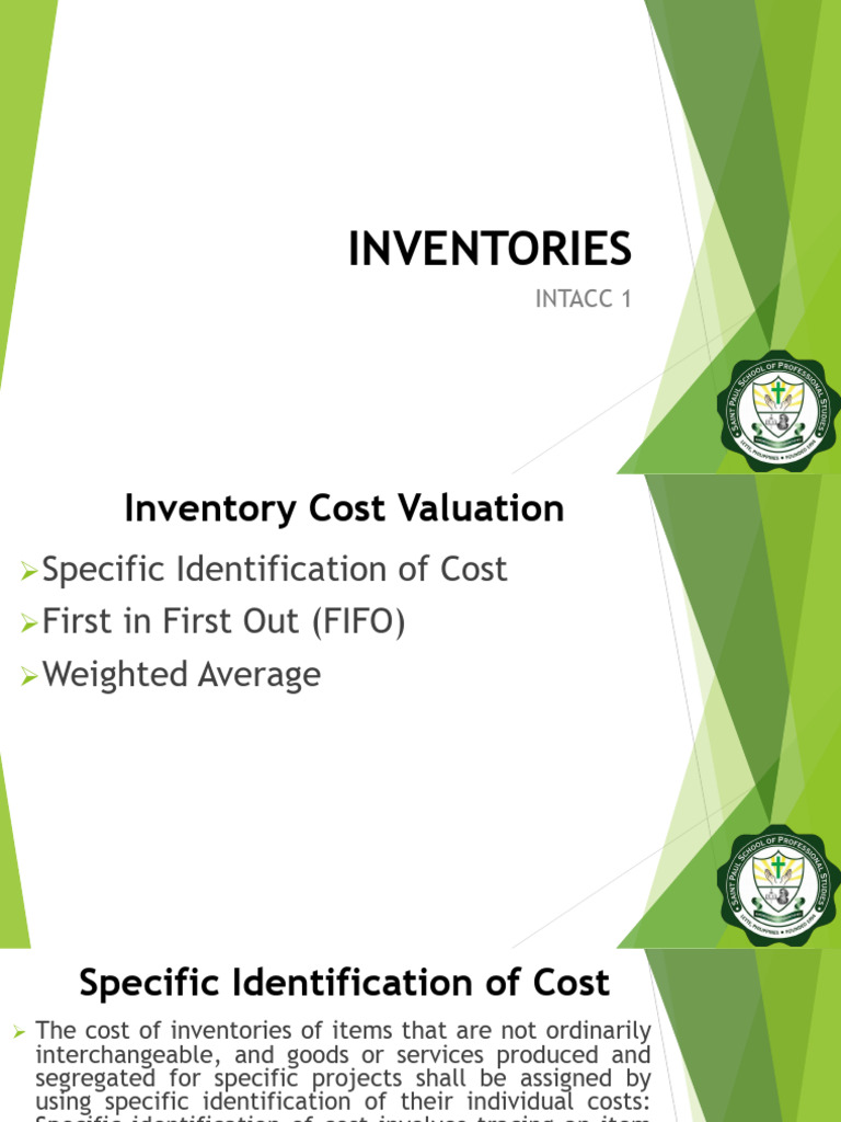 Inventory Valuation Methods Under IFRS | PDF | Inventory | Financial ...
