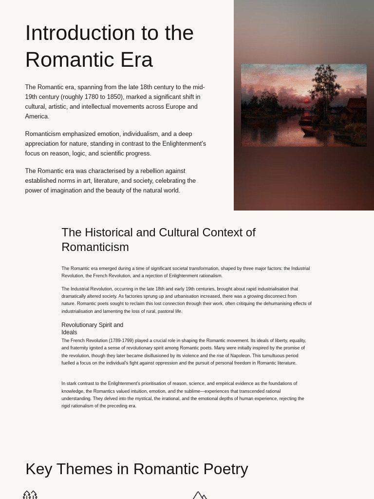 Intro To Romantic Era 2 | PDF | Romanticism | William Wordsworth