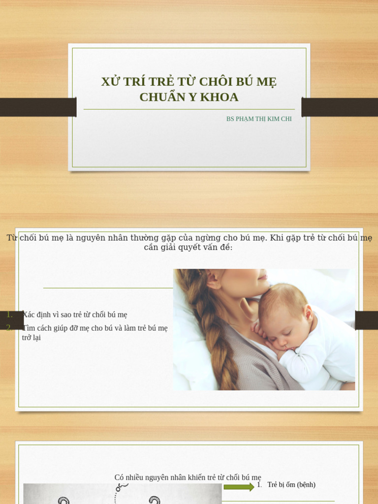 XỬ TRÍ TRẺ TỪ CHÔI BÚ MẸ CHUẨN | PDF