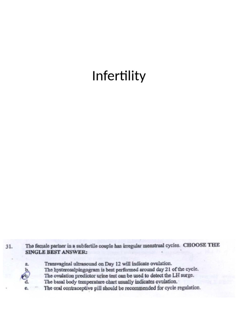 Infertility | PDF