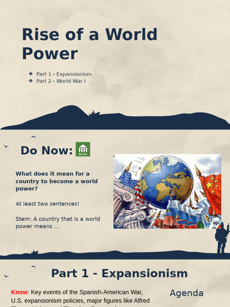 Rise of A World Power | PDF | World War I | Conflicts