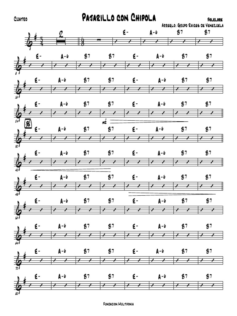 Pajarillo Con Chipola - 005 Cuatro | PDF