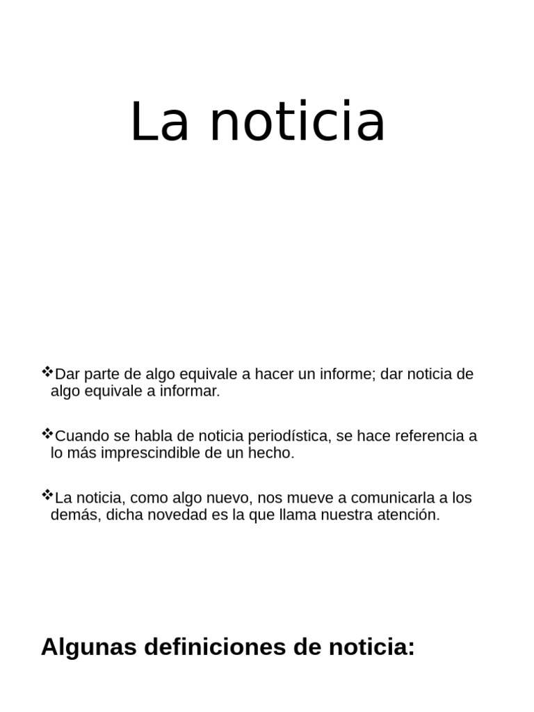 La Noticia | PDF | Información