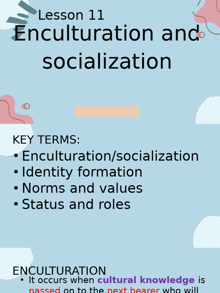 Lesson 11 UCSP | PDF | Socialization | Psychology
