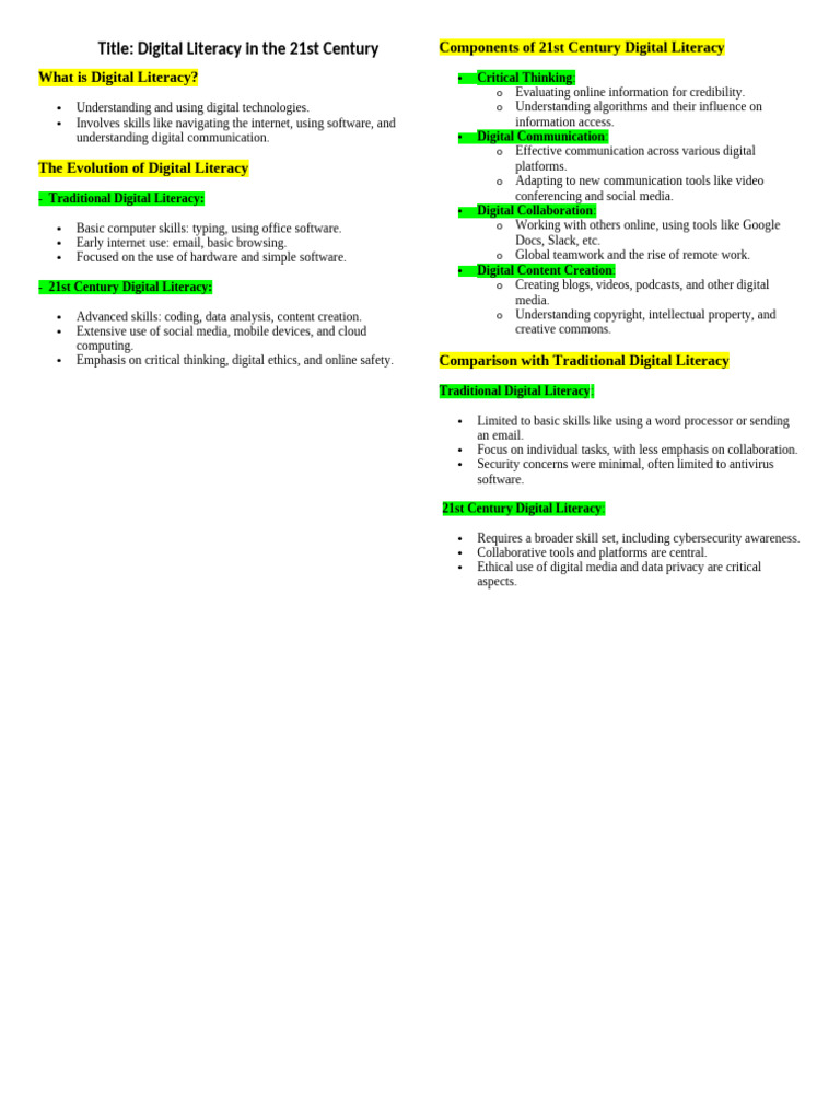 CAntay Report guide about Digital literacy | PDF | Internet | Software