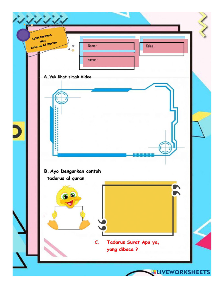 LKPD Sholat Tarawih | PDF