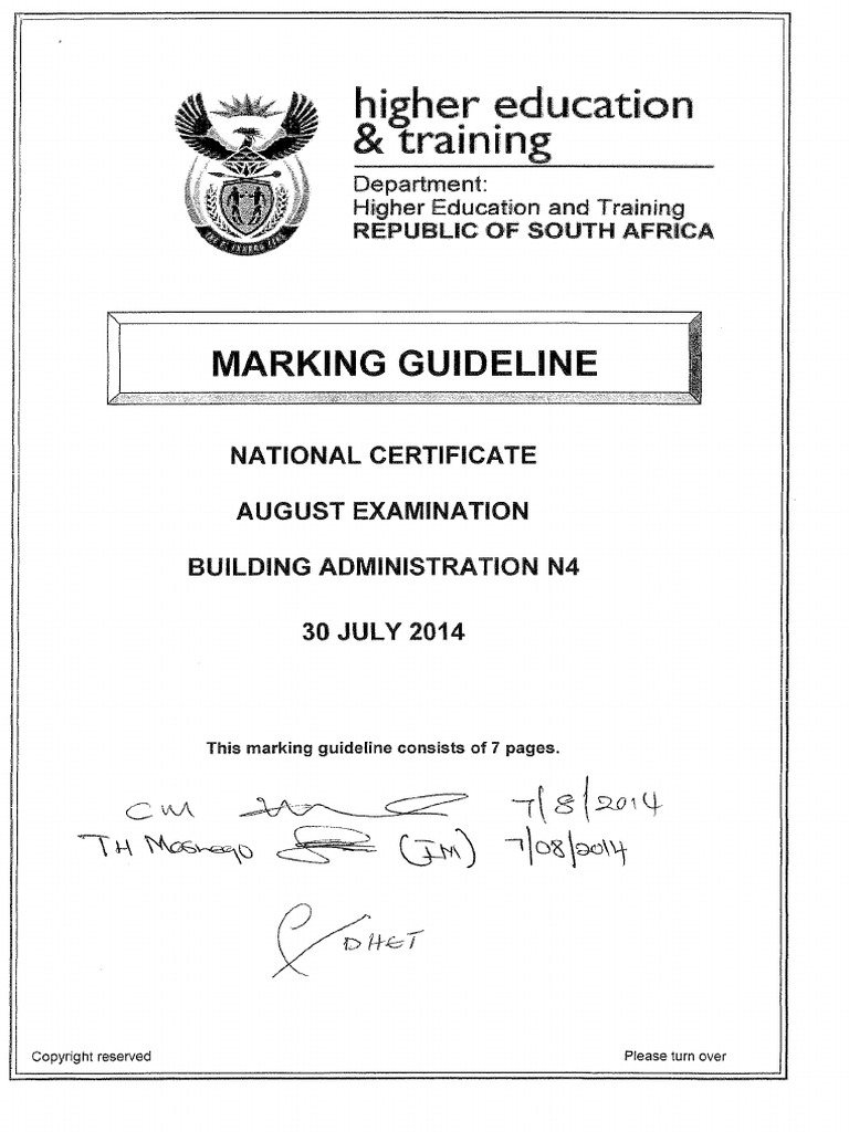 Building Administration n4 2 | PDF