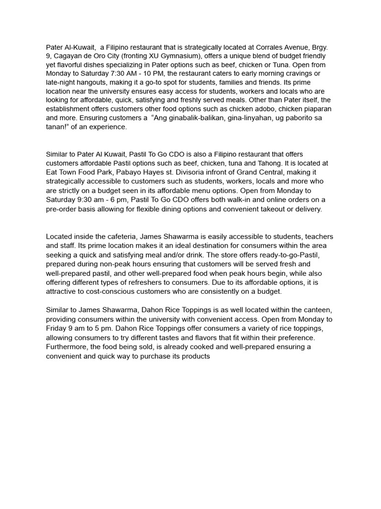Practices of Observation | PDF | Restaurants | Cafeteria