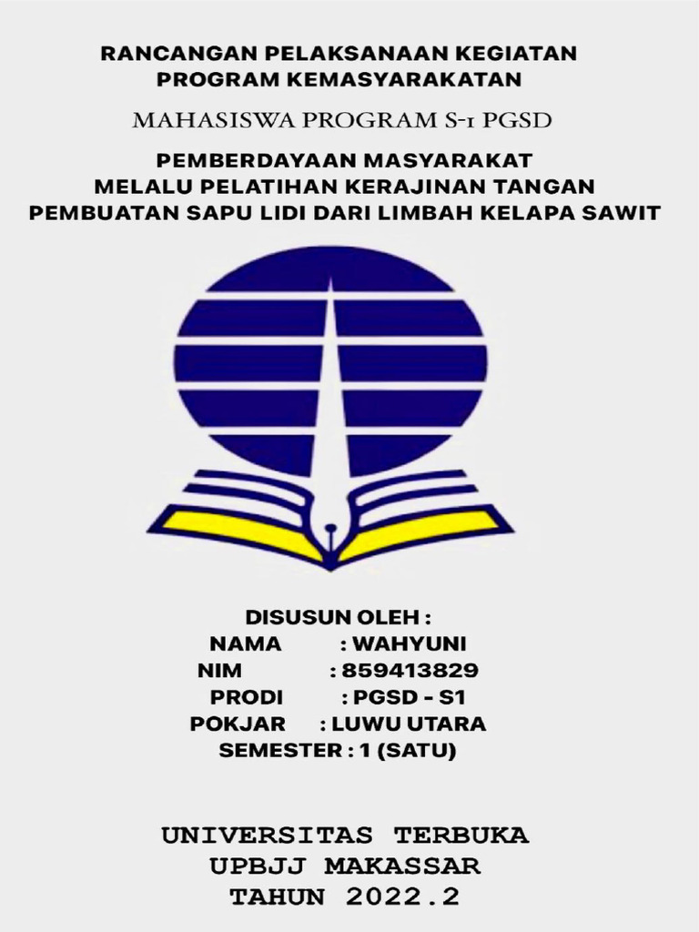 Sampul Rancangan Program | PDF