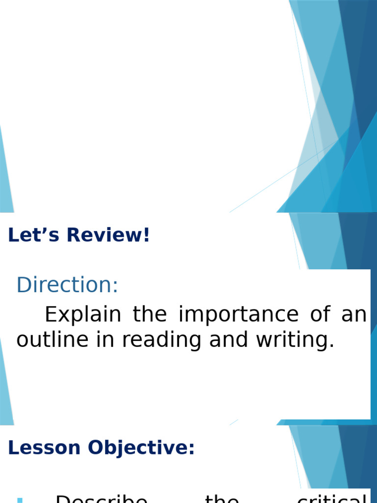 Lesson 8 Critical Approaches | PDF | Liberal Arts Education | Human ...