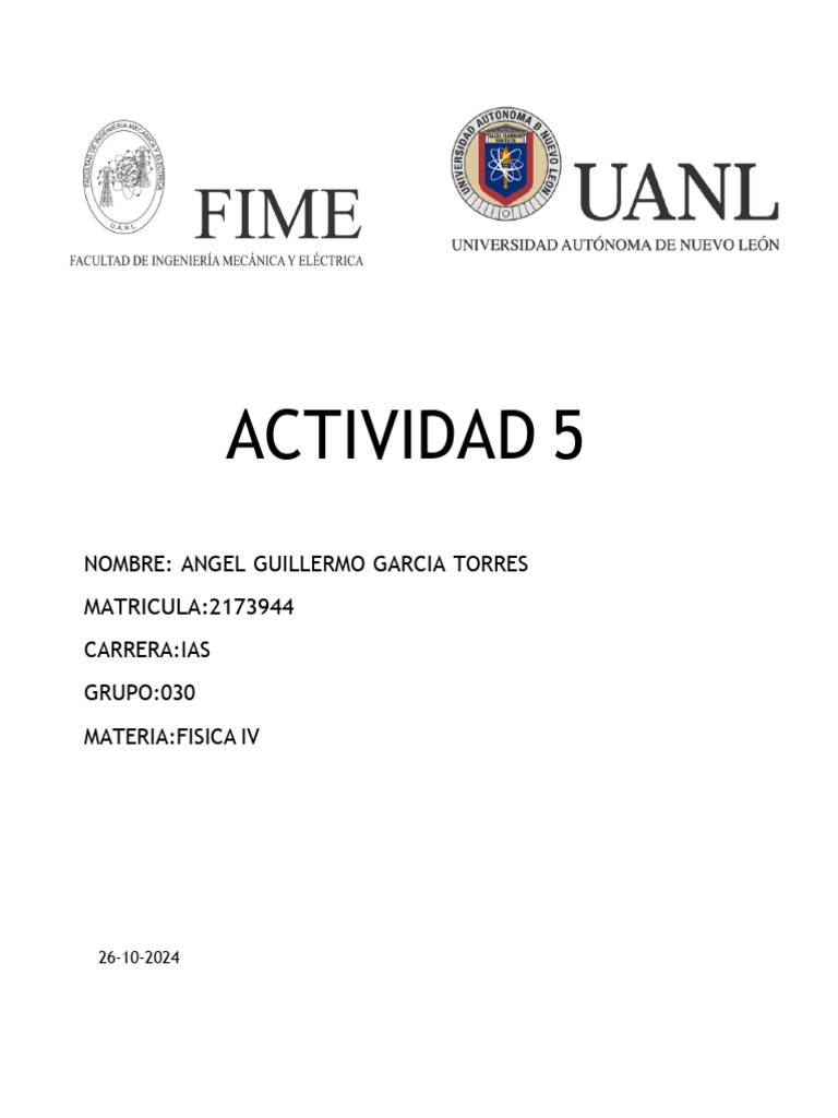 Actividad 5 AGGT 2173944 | PDF | Finanzas y dinero