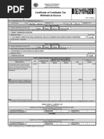 Certificate of Creditable Tax Withheld | PDF | Value Added Tax | Taxes