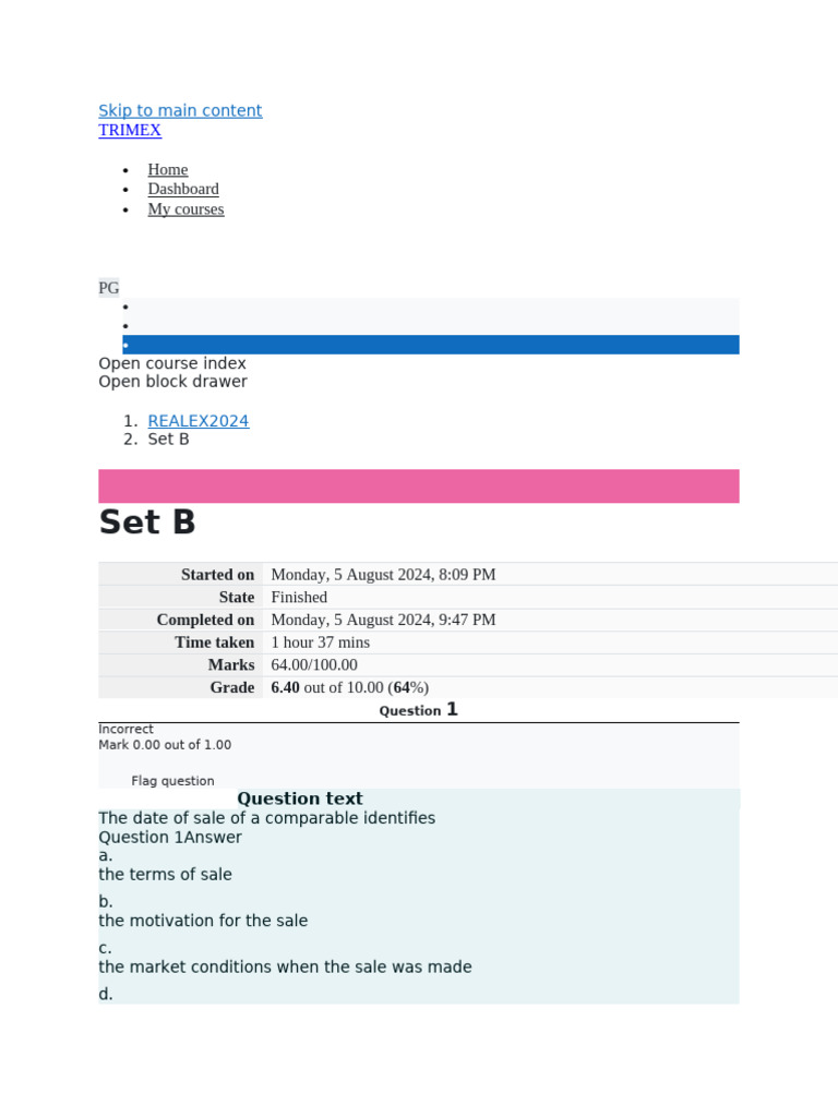 Rea Trimex Set B | PDF | Lease | Taxes