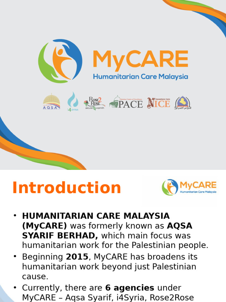 MyCARE: Humanitarian Efforts in Gaza | PDF | Palestinian Refugees