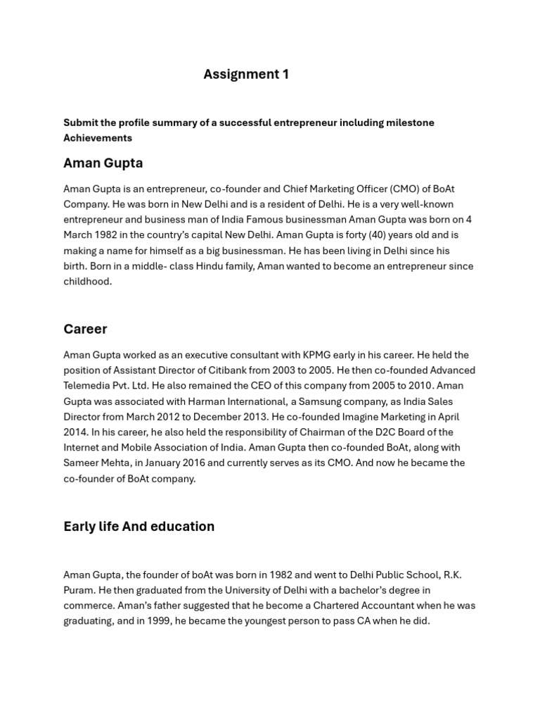EDE, Assignment 1 | PDF | Business | Business Economics