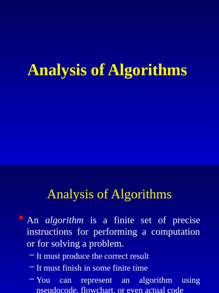 CSE225 Lecture04 AnalysisAlgorithms | PDF | Algorithms | Computer Science