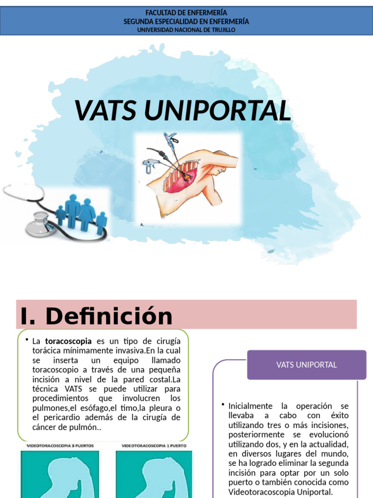 Exposicion Vats Uniportal | PDF | Tórax | Tórax (anatomía humana)